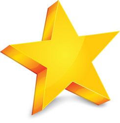 Two gold star Royalty Free Vector Image - VectorStock