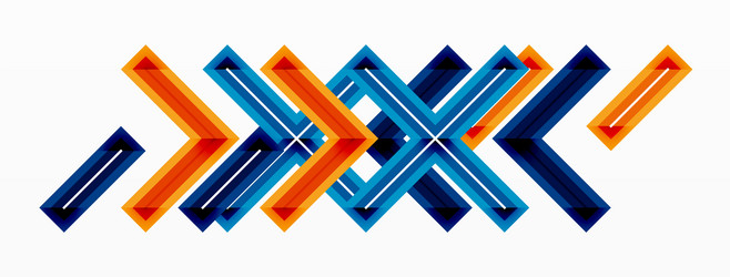 Minimal geometric background cross line design Vector Image