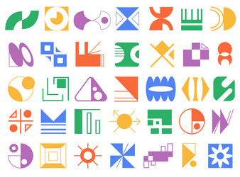 Modern futuristic figure Royalty Free Vector Image