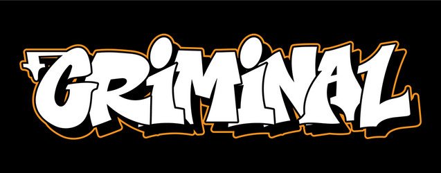 Graffiti style lettering text design Royalty Free Vector