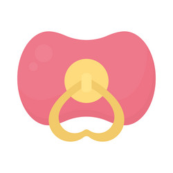 Pink pacifier icon Royalty Free Vector Image - VectorStock
