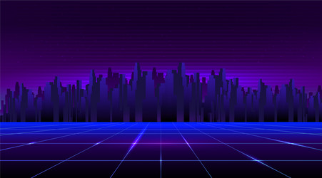 Retro futuristic background Royalty Free Vector Image