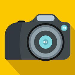 Camera icon beige color Royalty Free Vector Image