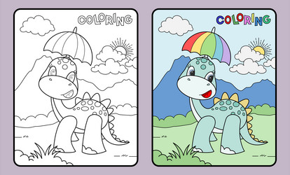 Learn coloring for kids and elementary school Vector Image