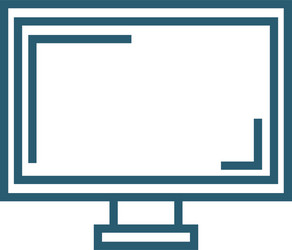 Isolated pc screen Royalty Free Vector Image - VectorStock