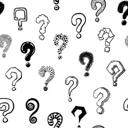 Question marks signs seamless pattern background Vector Image