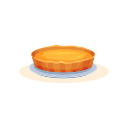 Pumpkin pie traditional thanksgiving food Vector Image