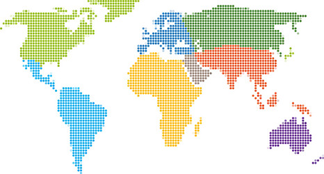 World map with coordinate grid Royalty Free Vector Image