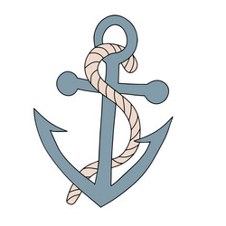 Navy Anchor with Rope Vector Images (over 5,200)