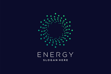 Energy logo design with creative abstract idea Vector Image