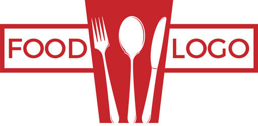 Food logo text design Royalty Free Vector Image