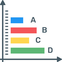 Horizontal bar diagram Royalty Free Vector Image