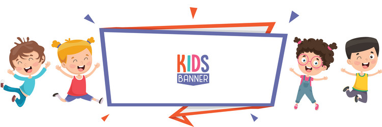 Kids banner Royalty Free Vector Image - VectorStock