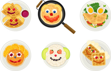 Smiley Face Breakfast Food Vector Images (over 400)