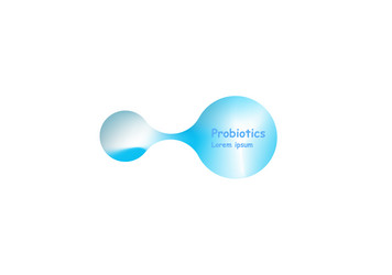 Probiotics bacteria design Royalty Free Vector Image
