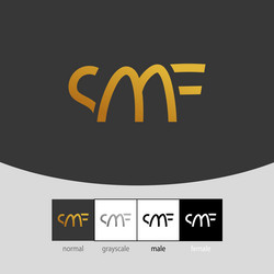 S and m letter logo royal Royalty Free Vector Image