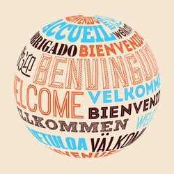 Language poster design Royalty Free Vector Image