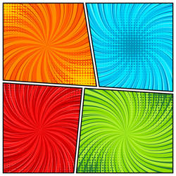 Comic book vertical template Royalty Free Vector Image