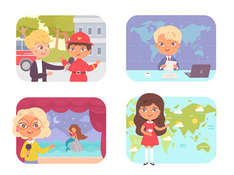 Kids Interview Clip Art