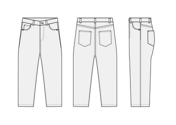 Jeans Template Vector Images (over 6,100)