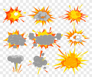 Set of cartoon pop art comic Royalty Free Vector Image