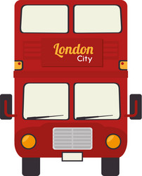 London bus uk icon graphic Royalty Free Vector Image