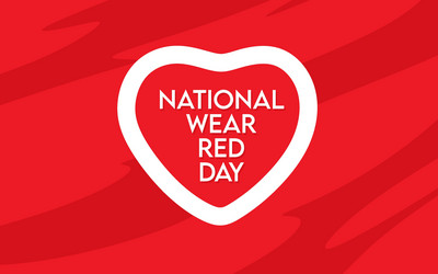 National wear red day february 2th Royalty Free Vector Image