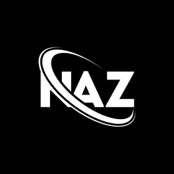 Naz logo letter design Royalty Free Vector Image