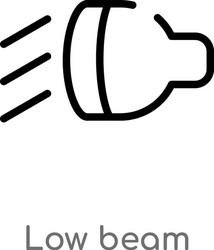 Low beam icon on white background simple element Vector Image