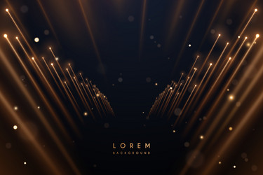 Abstract golden light effect background Royalty Free Vector