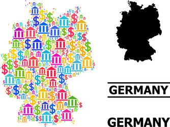 Collage map liberia banking Royalty Free Vector Image