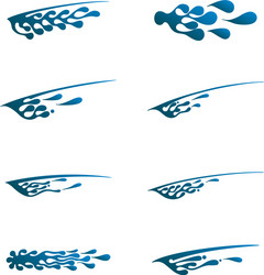 Liquid tribal vehicle graphic water spark Vector Image