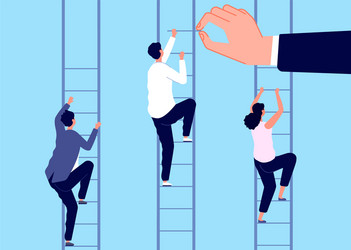 Career competition growth ladder corporate Vector Image