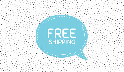Free shipping delivery included sign Royalty Free Vector