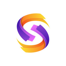 Building logo with letter s7 concept s7 logo desi Vector Image
