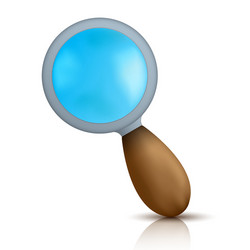 Hand holding magnifying glass Royalty Free Vector Image