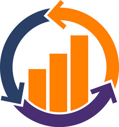 Synergy solution process Royalty Free Vector Image