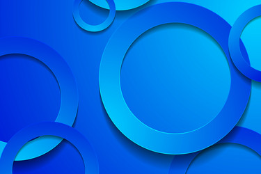 Modern blue backgrounds 3d circle papercut layer Vector Image