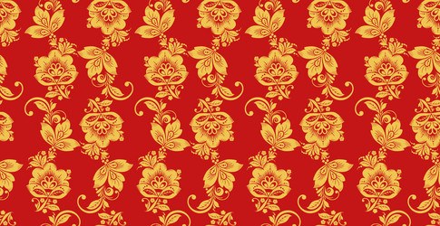 Traditional russian flower seamless pattern Vector Image