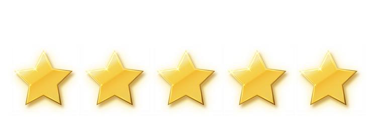 Five 5 star rank sign Royalty Free Vector Image