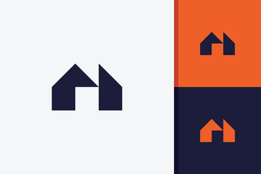 Abstract modern house logo Royalty Free Vector Image