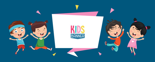 Kids banner Royalty Free Vector Image - VectorStock