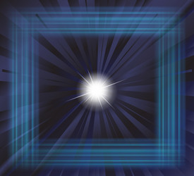 Blue and black background ray star burst Vector Image