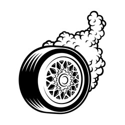 Wheel tattoo Royalty Free Vector Image - VectorStock