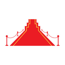 Simple red carpet design Royalty Free Vector Image