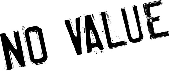 No value rubber stamp Royalty Free Vector Image