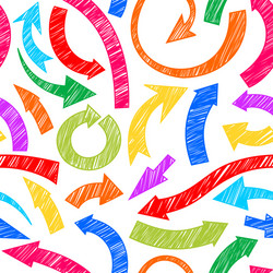 Handwritten arrows Royalty Free Vector Image - VectorStock