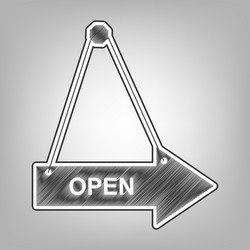 Paper and pencil sign pencil sketch Royalty Free Vector