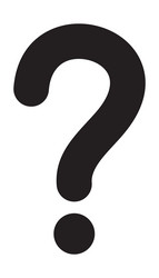 Question mark icon isolated flat design Royalty Free Vector