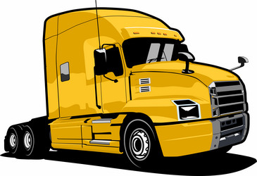 Semi truck repair logo Royalty Free Vector Image